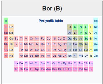 Elementler - Bor